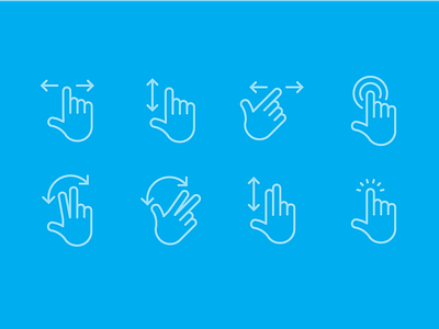 WIP Touch Gestures by Bogdan Roșu on Dribbble