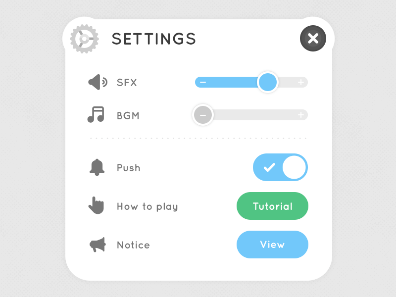 Gui Kit Simple Round Setting by Layer Lab on Dribbble