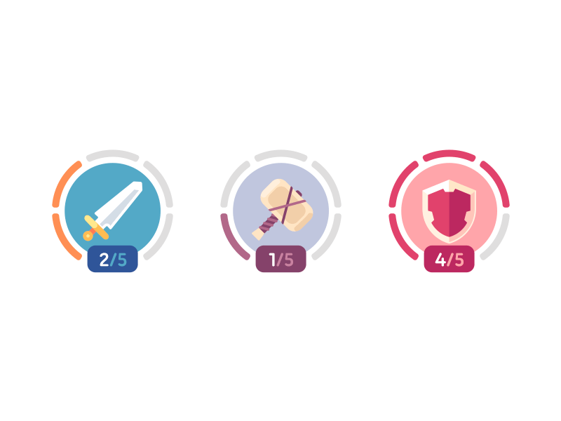 Gui Kit Mono Round Skill by Layer Lab on Dribbble