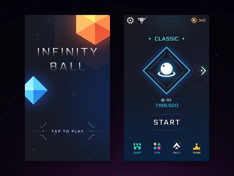 Infinity Ball App by Layer Lab on Dribbble
