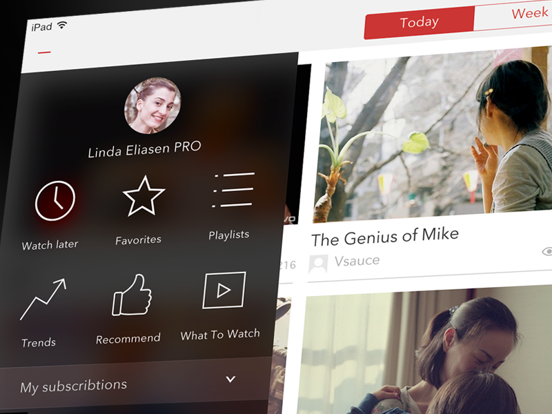 vTube for Youtube by Ansonr on Dribbble