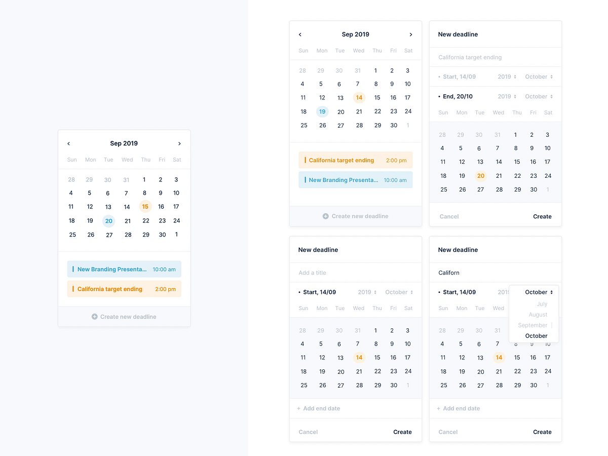 Calendar UI designs, themes, templates and downloadable graphic ... Calendar UI designs, themes, templates and downloadable graphic ...
