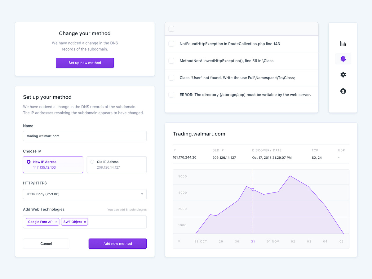 Developer’s Logs Application UI by Jeremy Jones on Dribbble