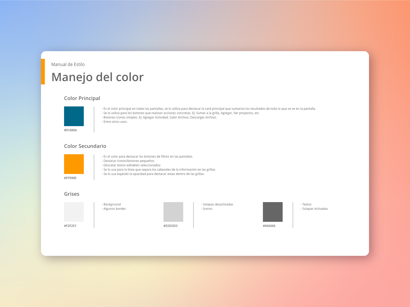 UI Style Guide by paula quintana on Dribbble