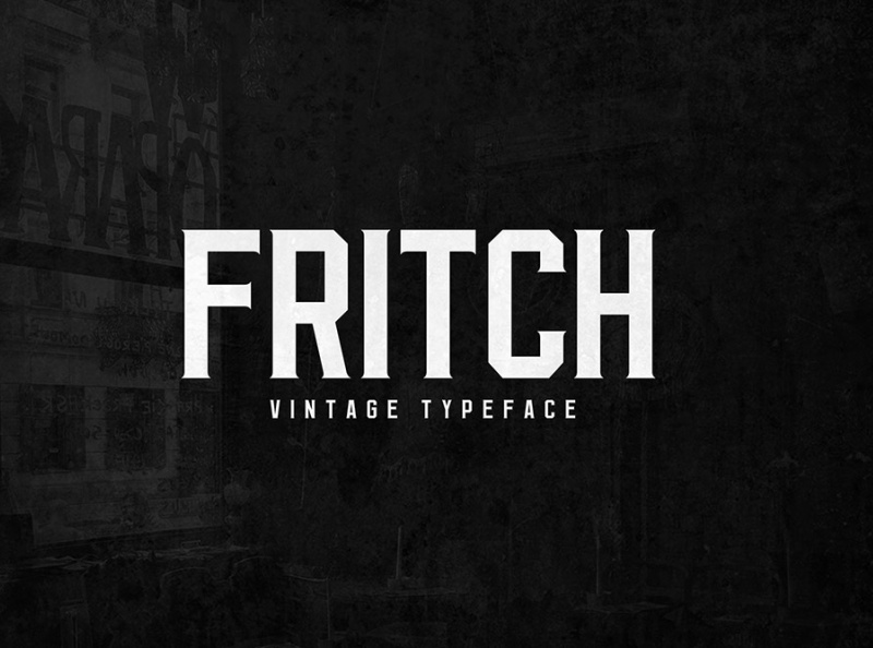 Fritch Free Vintage Typeface by Juanita on Dribbble