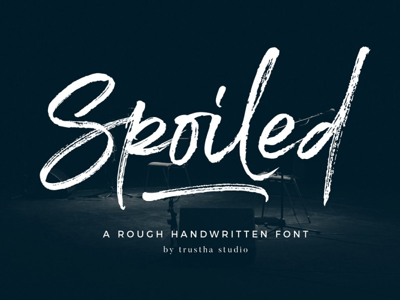 Spoiled Free Brush Font by Juanita on Dribbble