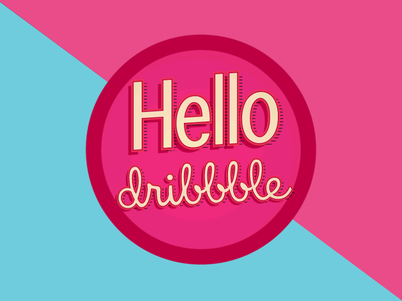 Hello Dribbble by Kalindi Arabis on Dribbble