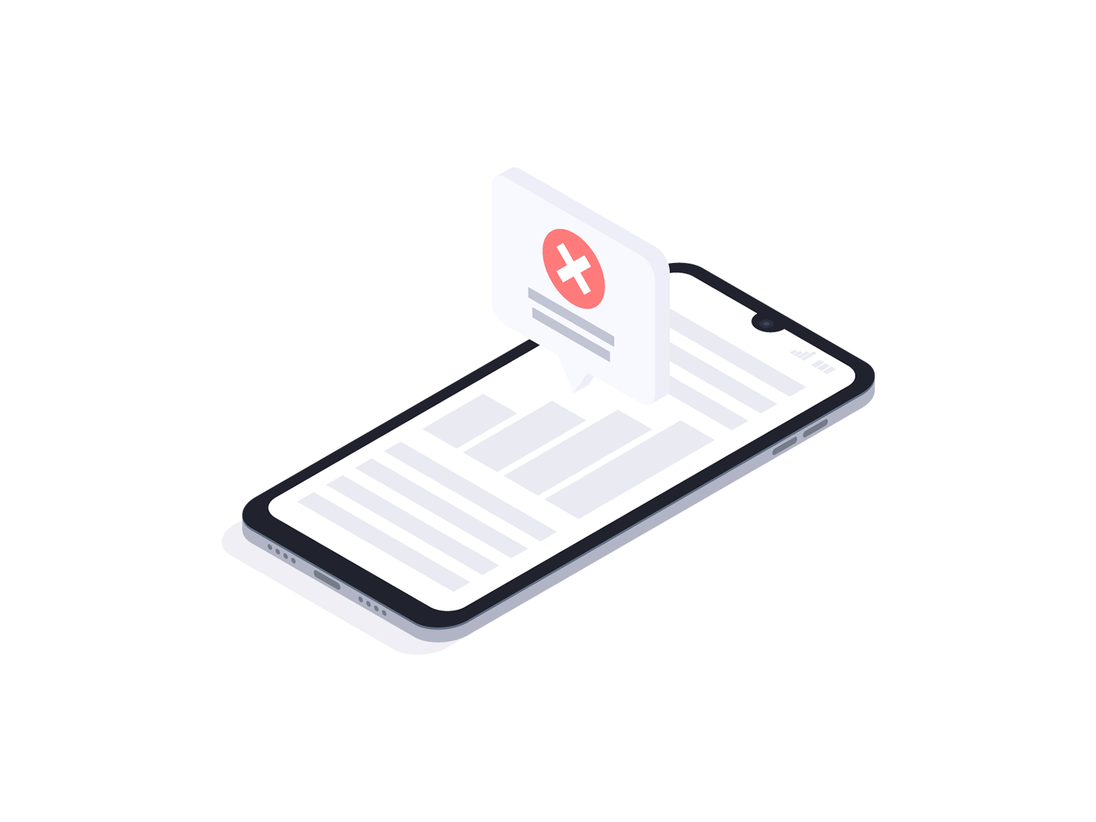 Error notification by Isometric on Dribbble