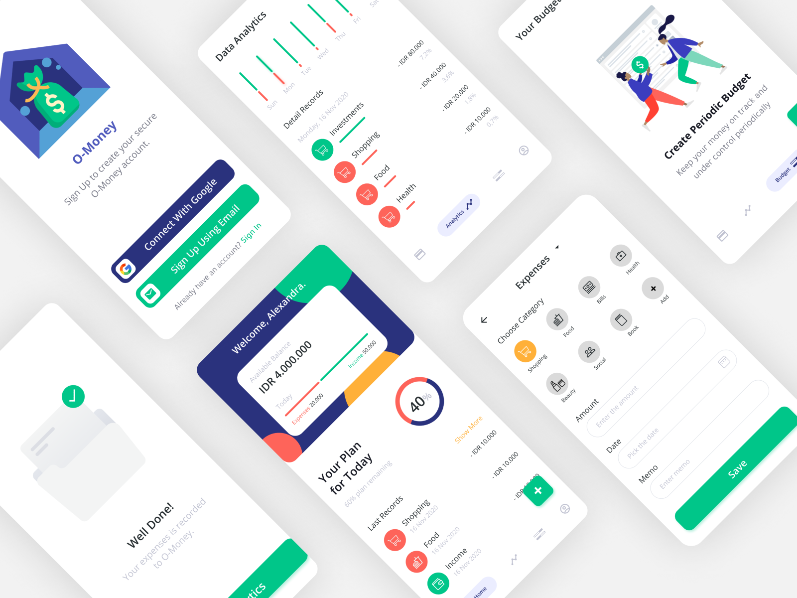 O-Money (Budget Planner App) - UI Design by Nabilla Aqmarina Ariditya ...