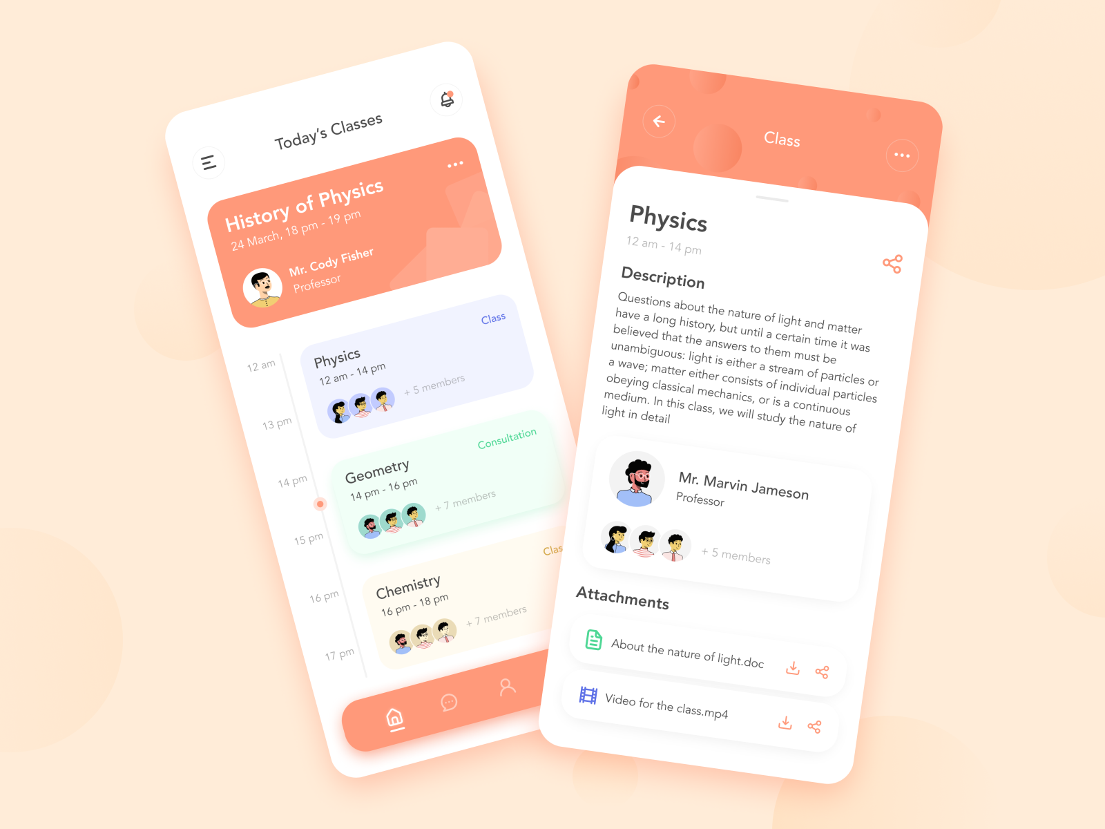 Student Class Schedule App by Eugene Khalturin on Dribbble