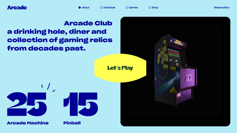 Arcade Club by Ruslan Siiz on Dribbble