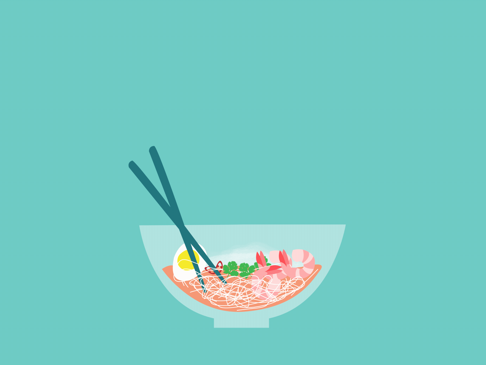 Laksa by Tori Bidwell on Dribbble