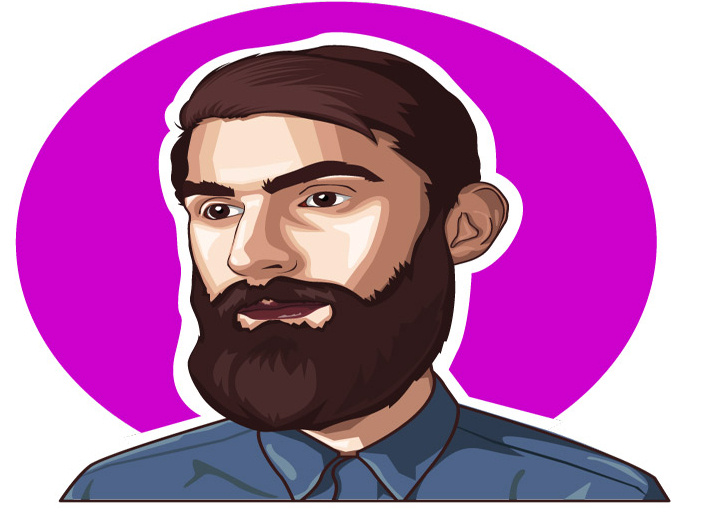 Beared Man By Sakib Al Mahmud On Dribbble