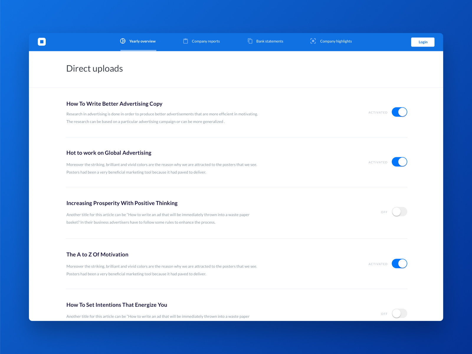SaaS Admin UI Kit 34 by Pierluigi Giglio on Dribbble