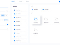 Segments dashboard UI by Pierluigi Giglio on Dribbble