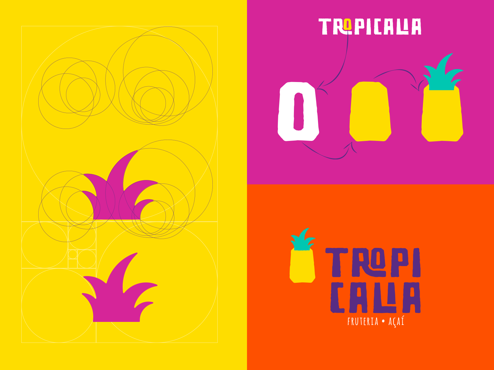 Logo Grid Pineapple Crown- Tropicalia by Luiz Rios on Dribbble