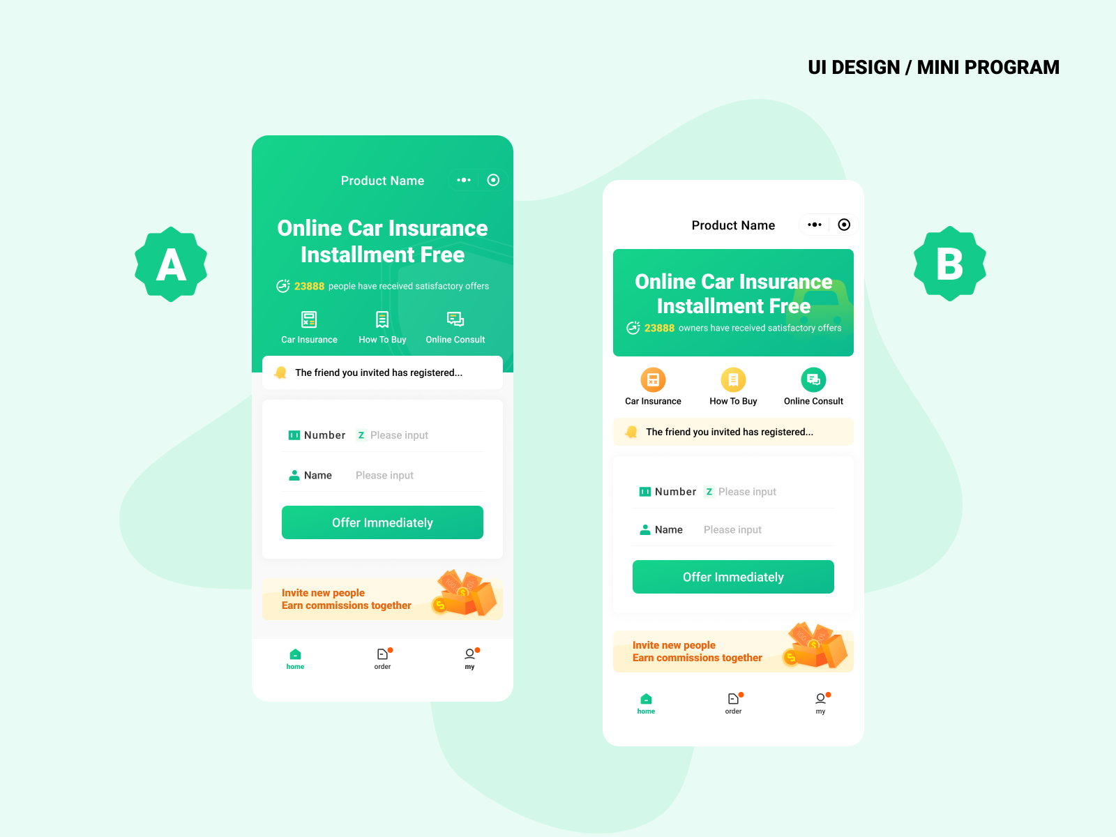 Mini Program by YingMing on Dribbble