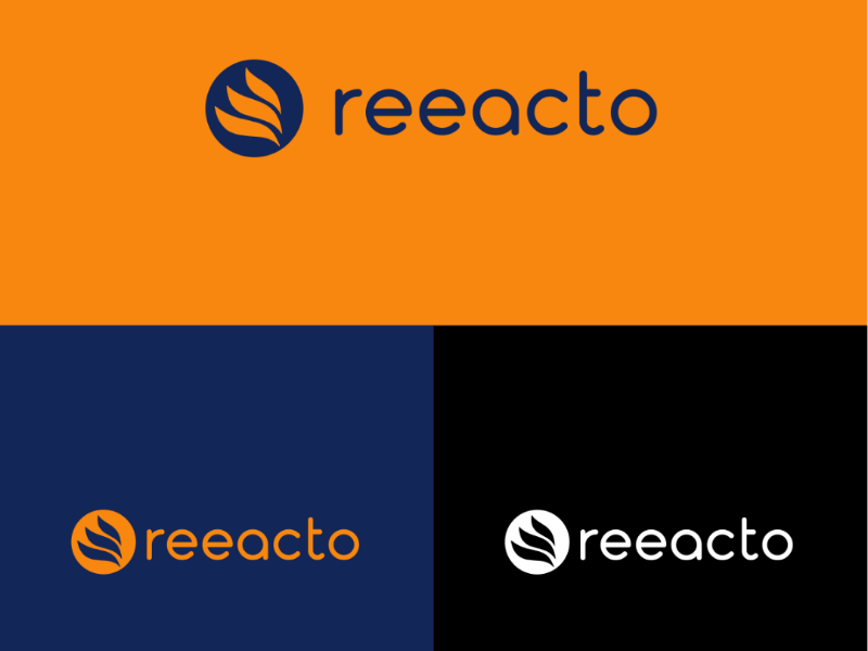 reeacto logo© by Ishant Sharma on Dribbble