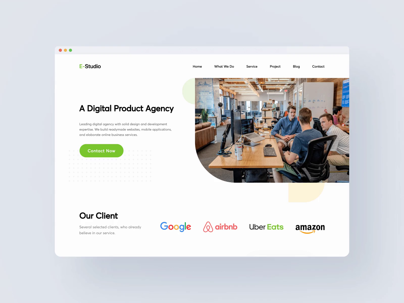 E-studio website animation by Anna Donets on Dribbble