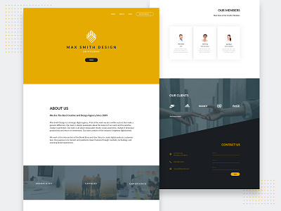 Landing page Design by Evelīna Ozoliņa on Dribbble