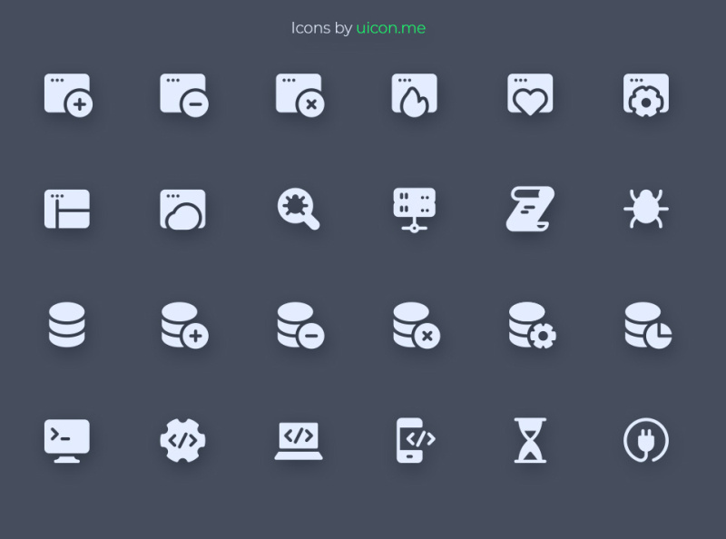Apps and Programming Icons by Andrew Dynamite on Dribbble