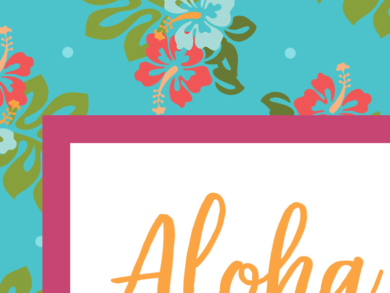 Birthday Luau - WIP by Angel Y on Dribbble