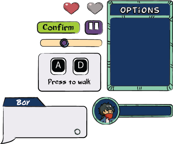 Dribbble - cartoon_ui.png by James Kurniawan