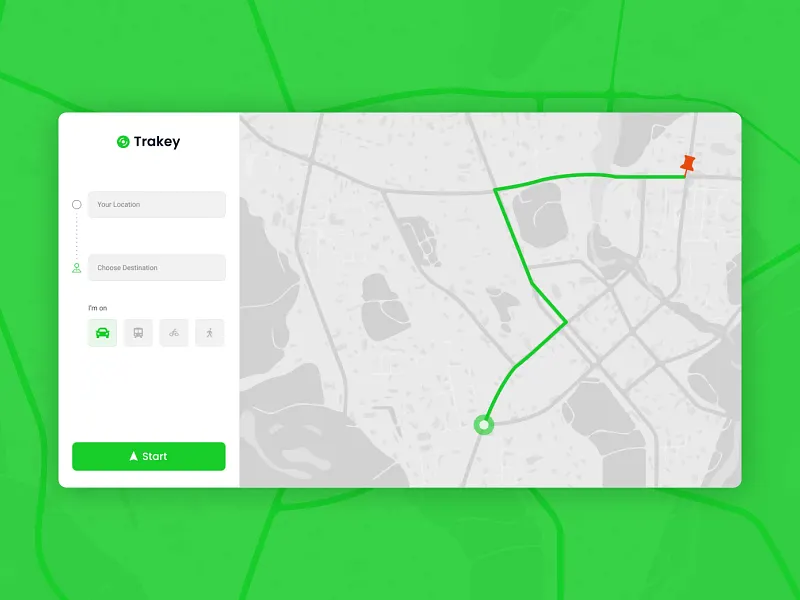 Location Tracker UI designs, themes, templates and downloadable graphic ...