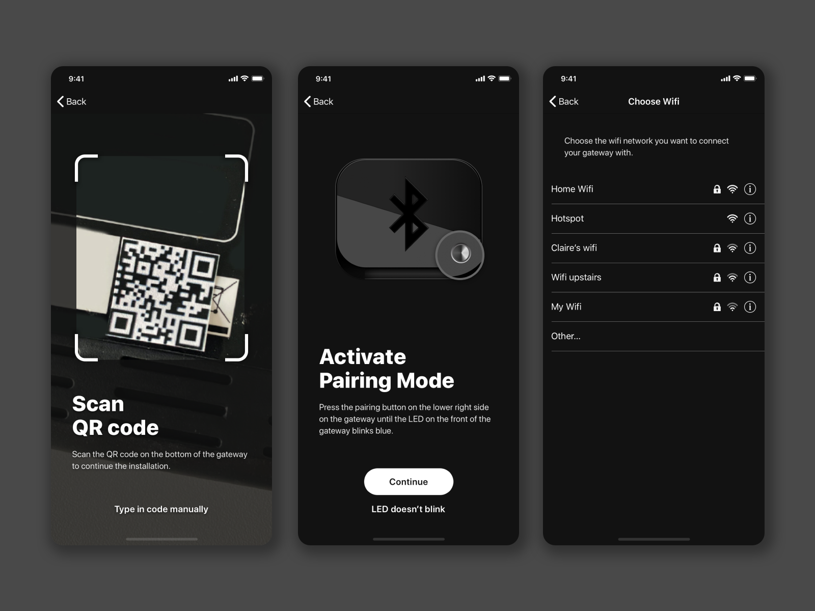 IoT-Onboarding (Bluetooth Pairing) UI Design by J9 on Dribbble