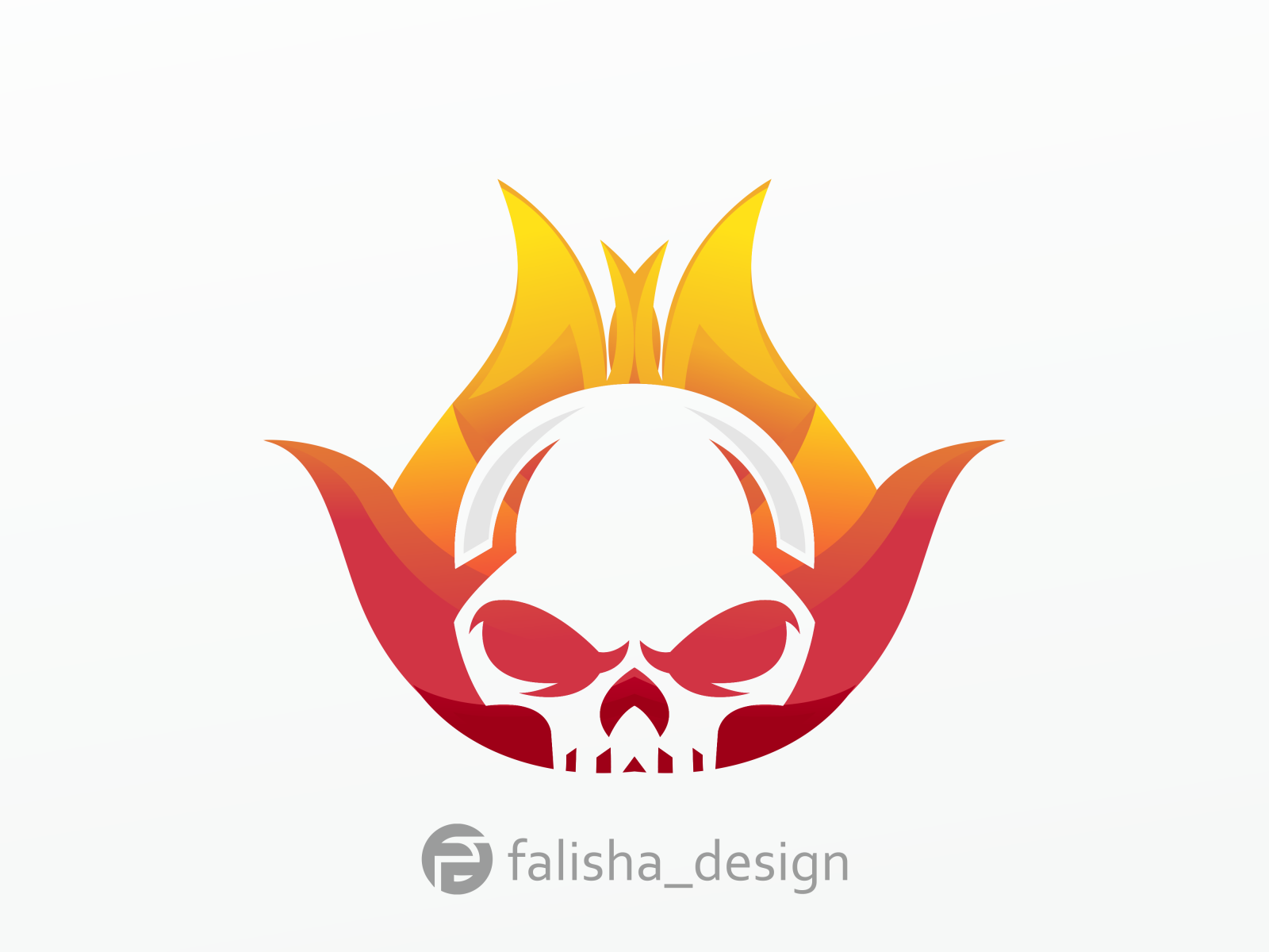 fire skull logo by logo_mossion on Dribbble