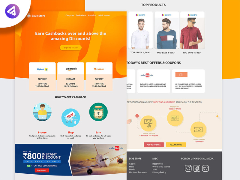 Save Store by Aravinth Chitrarasu on Dribbble