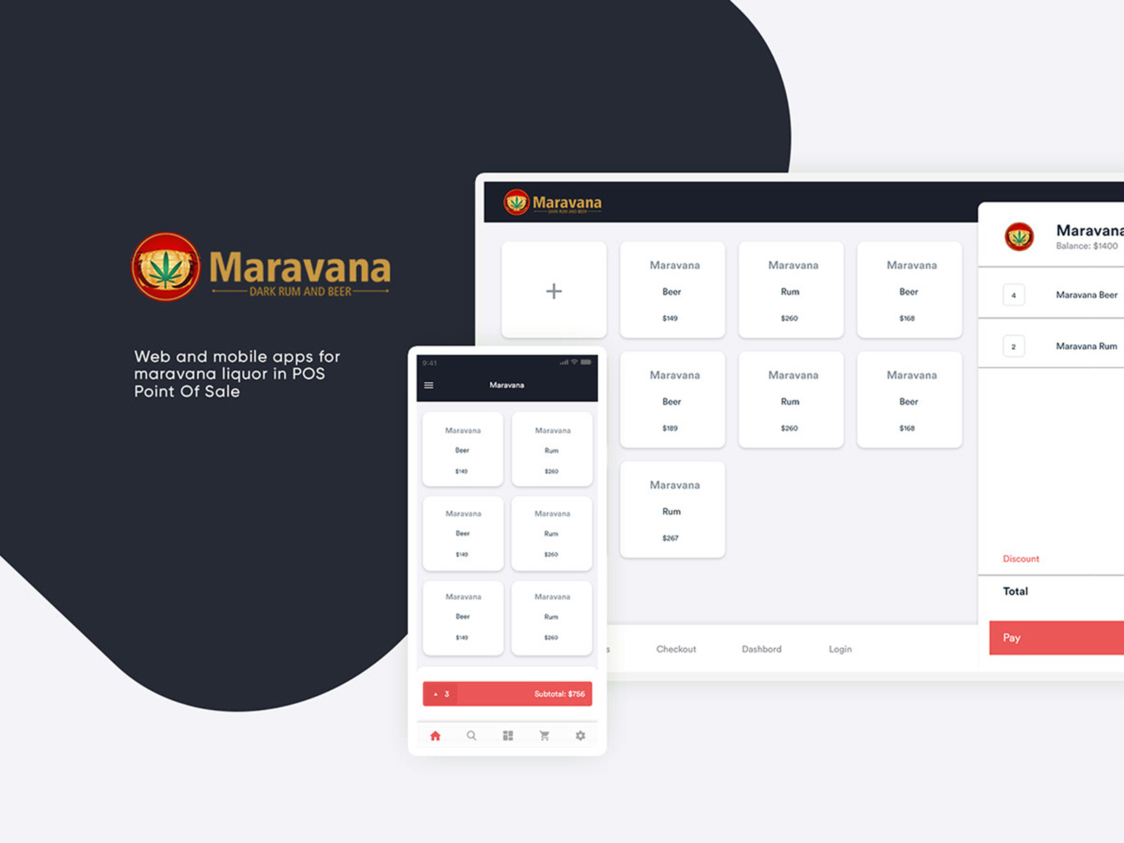 Maravana-POS-Web-and-Mobile-App by Aravinth Chitrarasu on Dribbble