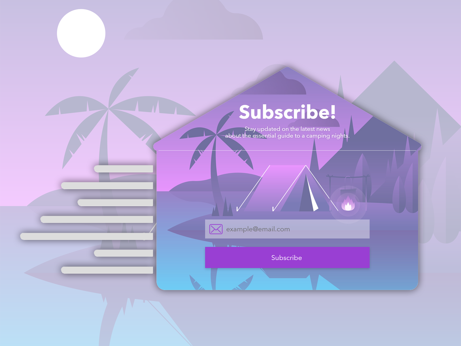 Daily UI #026 - Subscribe by Iona Matecade on Dribbble
