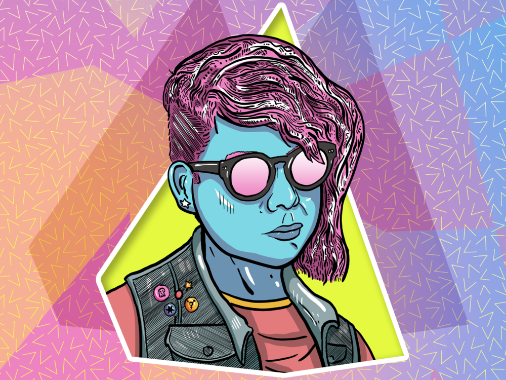 Portrait of Jen by Frank Okay on Dribbble