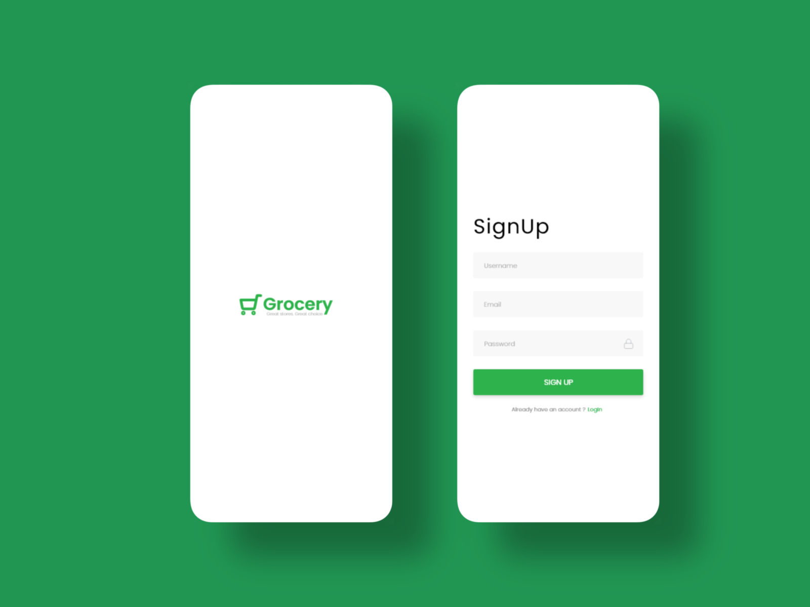 Grocery Signup by Arun K B on Dribbble
