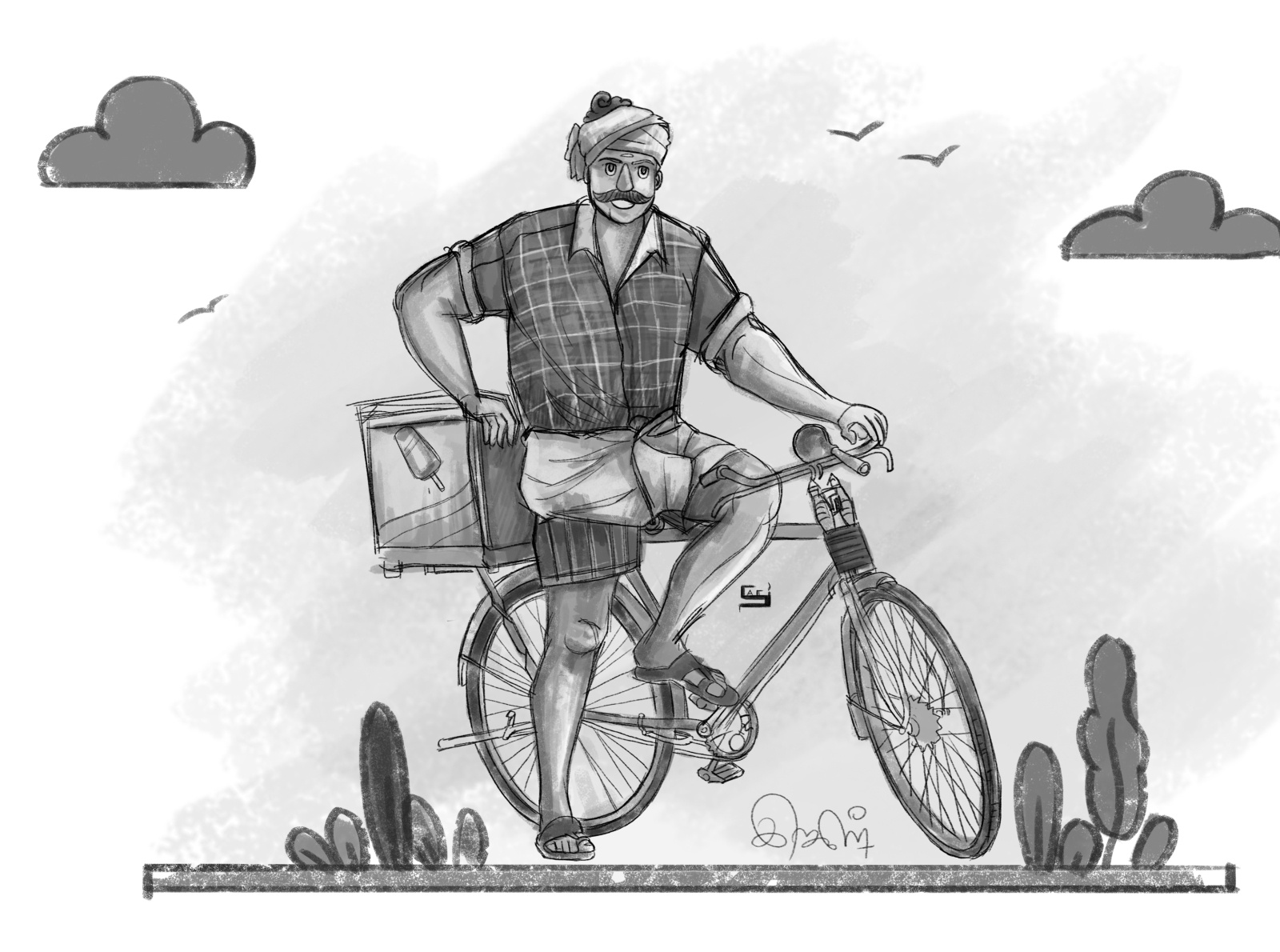 ஐஸ் வண்டி (Ice Cart) by Sasikumar Ramanathan on Dribbble