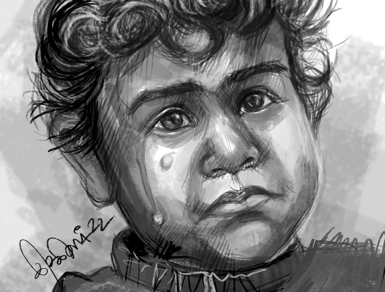 Little boy crying by Sasikumar Ramanathan on Dribbble