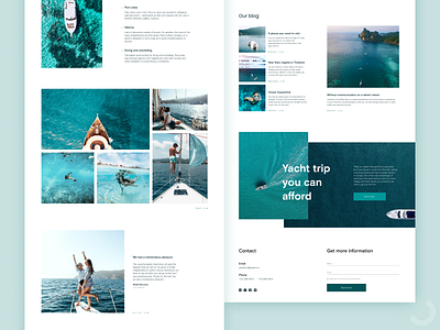 Website Design Concept — Yacht Travel Company by Awesomic 🇺🇦 on Dribbble
