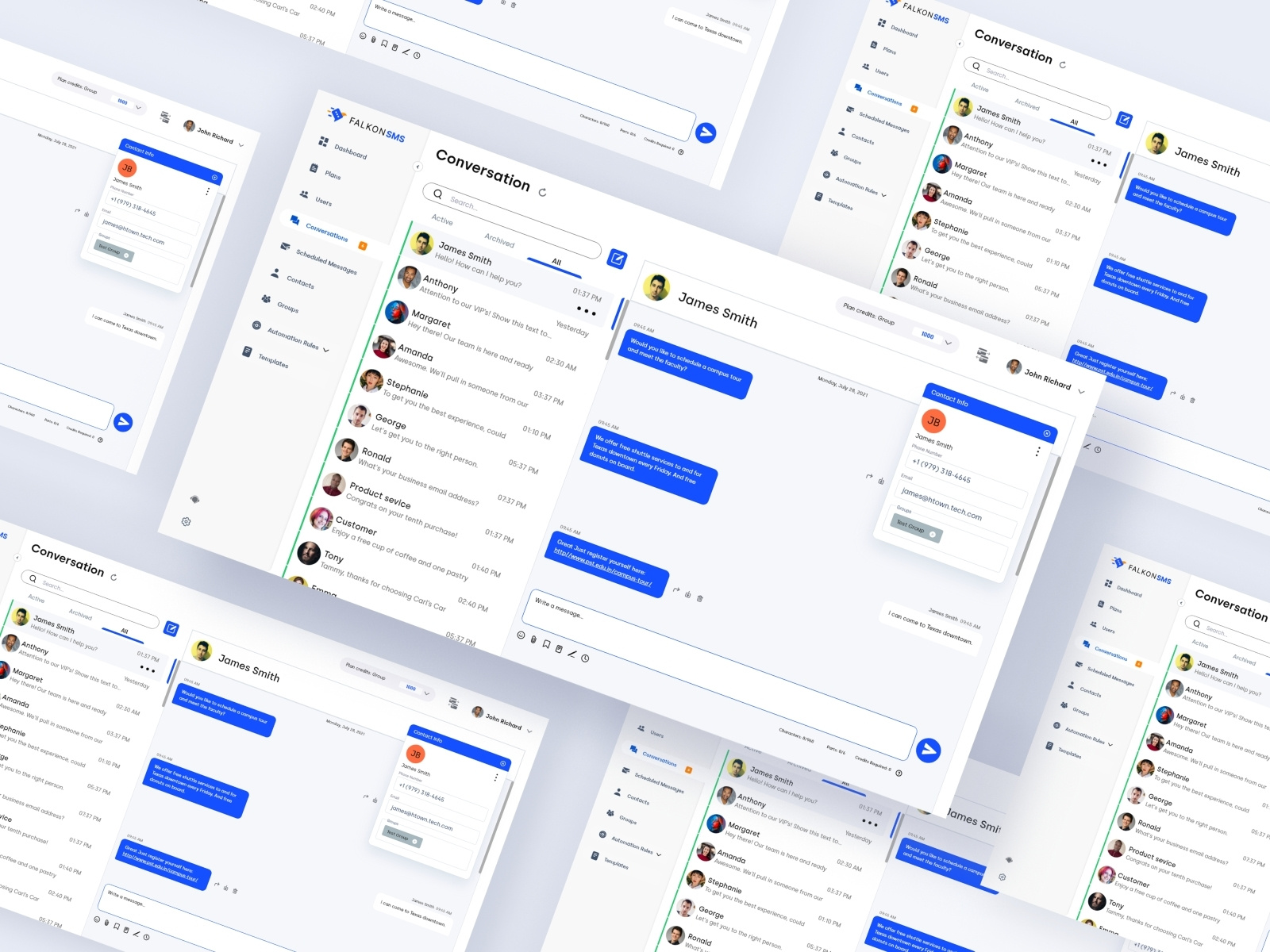 SaaS Conversations Chat by Vishwajeet Lakra on Dribbble