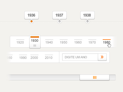 Timeline Navigation by Felipe Luize on Dribbble