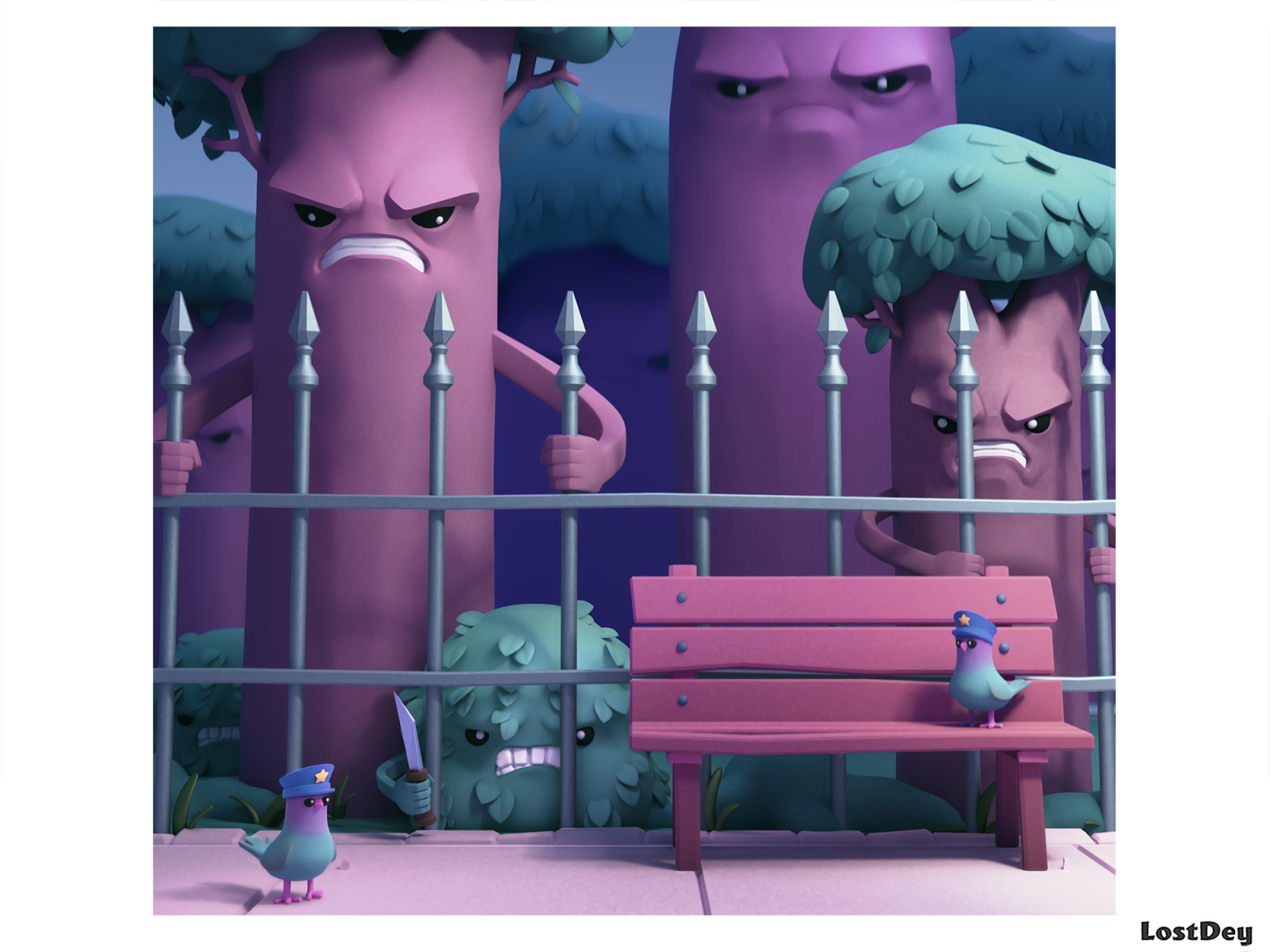 Tree Prison by Lostdey on Dribbble
