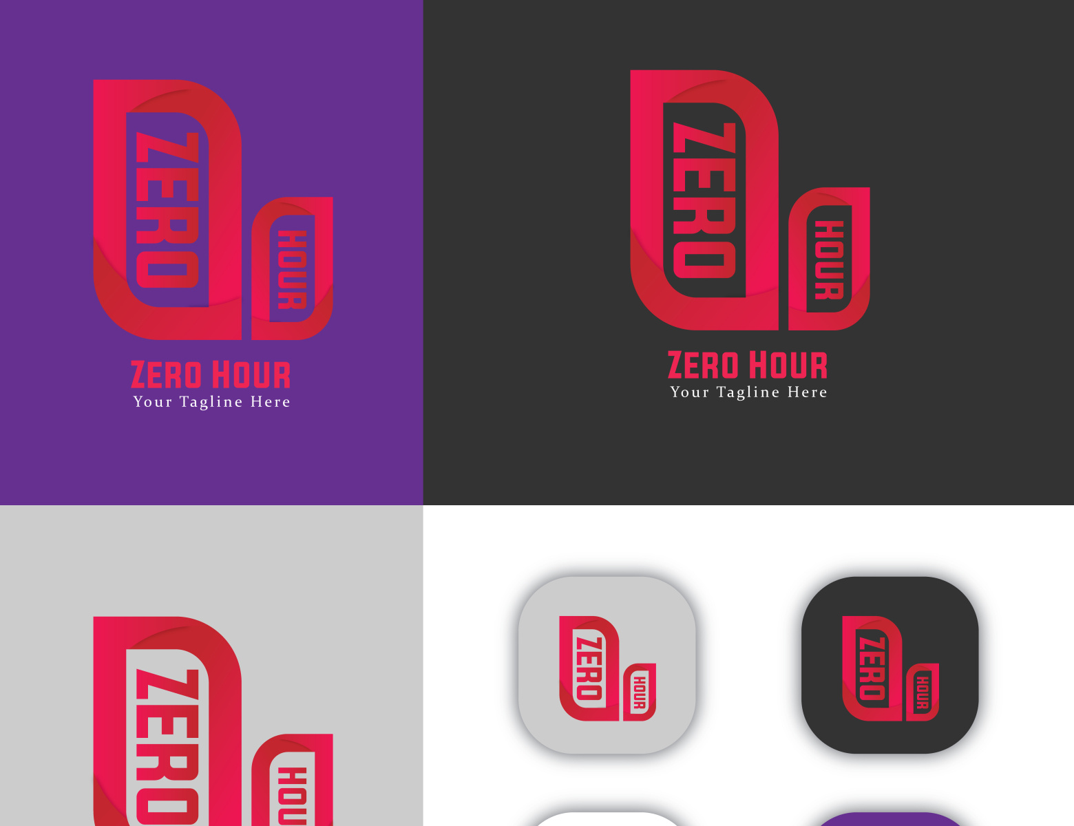 Zero Hour Logo Design by Injamul_iman22 on Dribbble