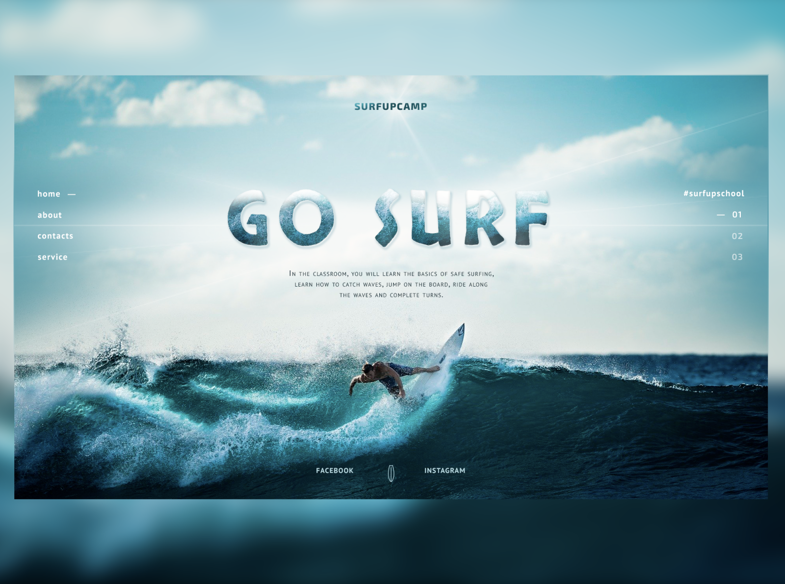 School surf. design UI/UX by Olesya Krasnoshek on Dribbble