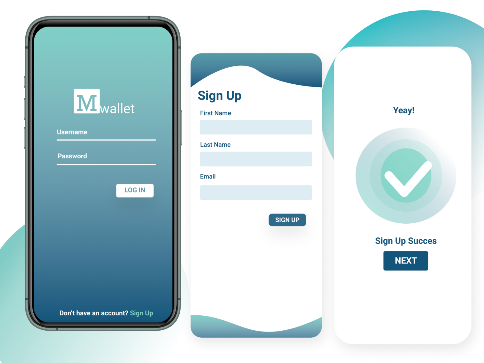 Menu Login and Sign Up by Soya Karerra on Dribbble