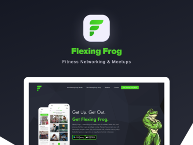 Flexing Frog - Sport's & Fitness Fan's App by rahul_2024 on Dribbble