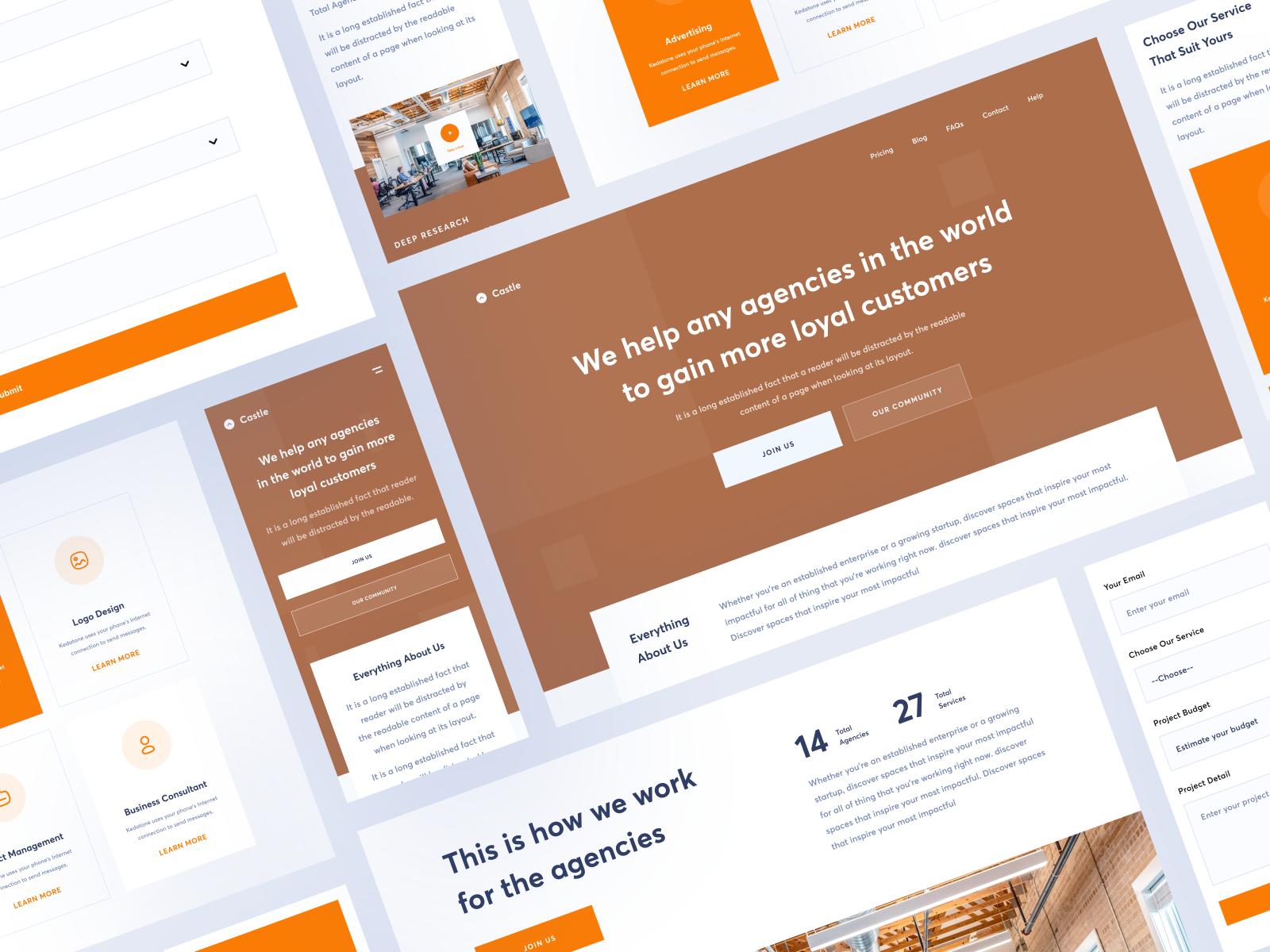 Castle - Marketing Agency Responsive Website by Choirul Syafril for ...