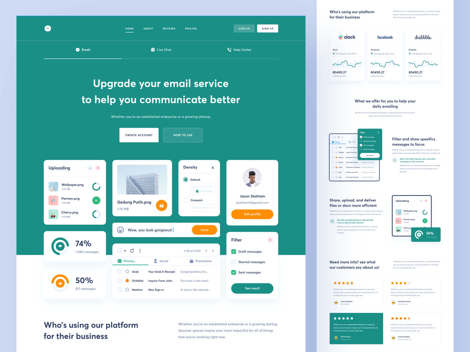 wemail-email-service-landing-page-by-choirul-syafril-for-keitoto-on