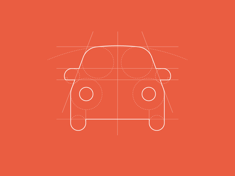 Grid Car by DotHaus on Dribbble
