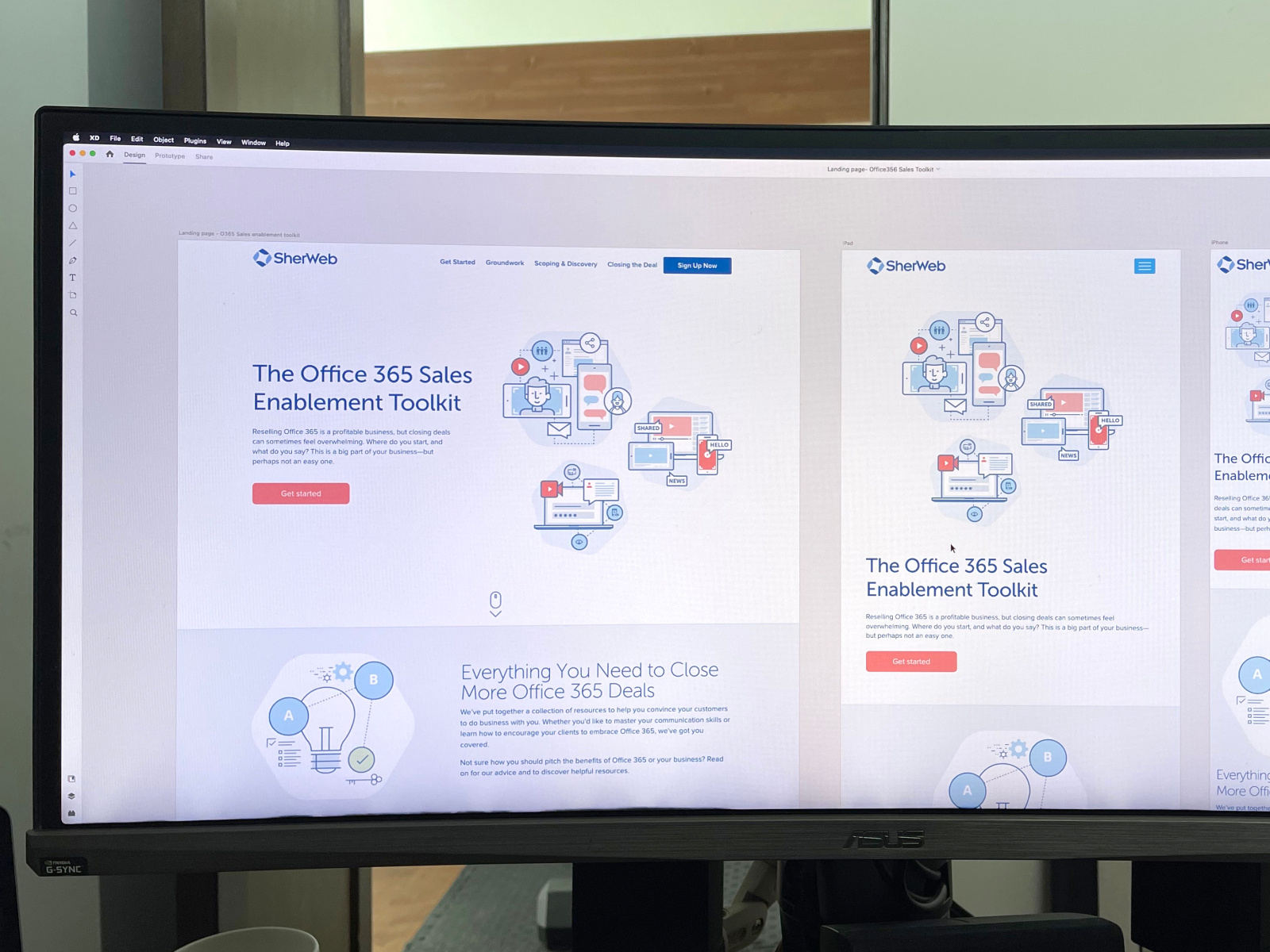 Landing Page - The office 365 sales tool kit by Andy Brito on Dribbble