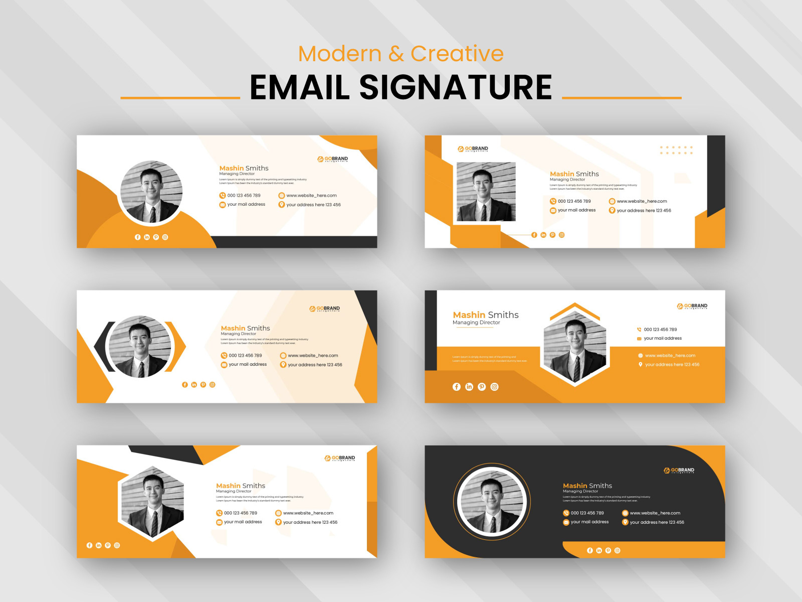 Corporate Email Signature Template Design by Obydullah on Dribbble